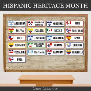 Hispanic Heritage Month, Hispanic Country Flags, Hispanic Country Heart ...