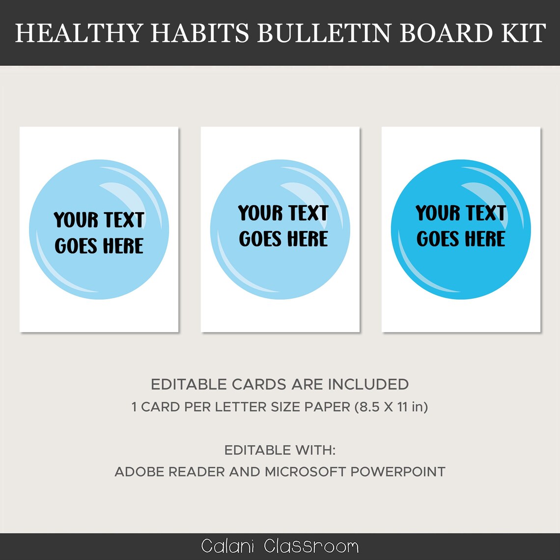 Healthy Habits Bulletin Board Kit, Healthy Habits School, Classroom ...