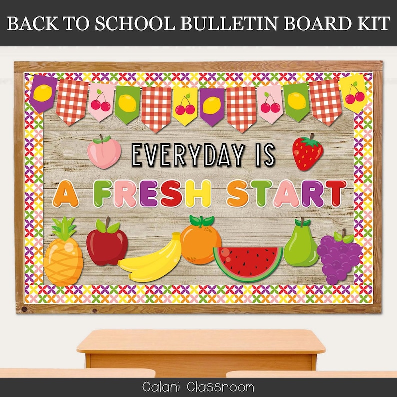 Fruit Bulletin Board Kit, Sweet Classroom Door Decor, Fruit Classroom ...