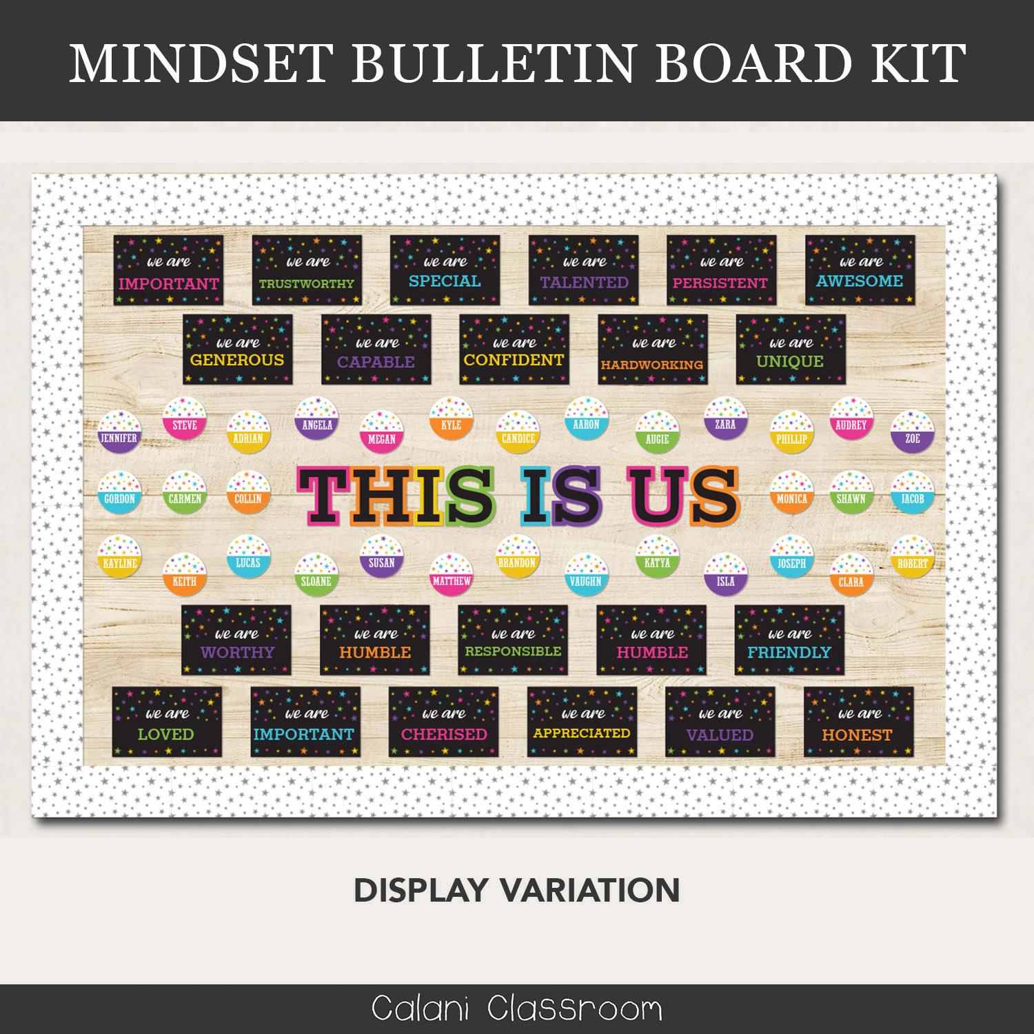 Positive Affirmation Bulletin Board, Classroom Door Decor, Rainbow ...