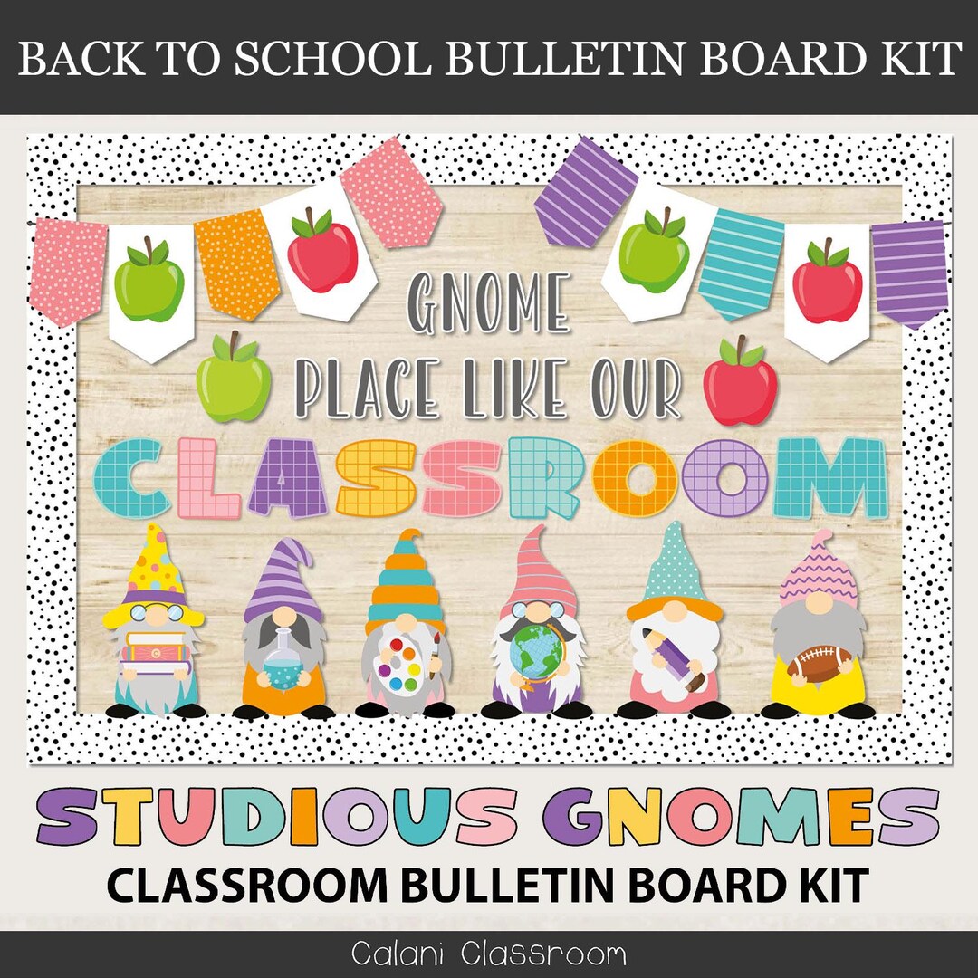 Gnomes Bulletin Board Kit, Gnome Classroom Door Decor, Gnome Classroom ...