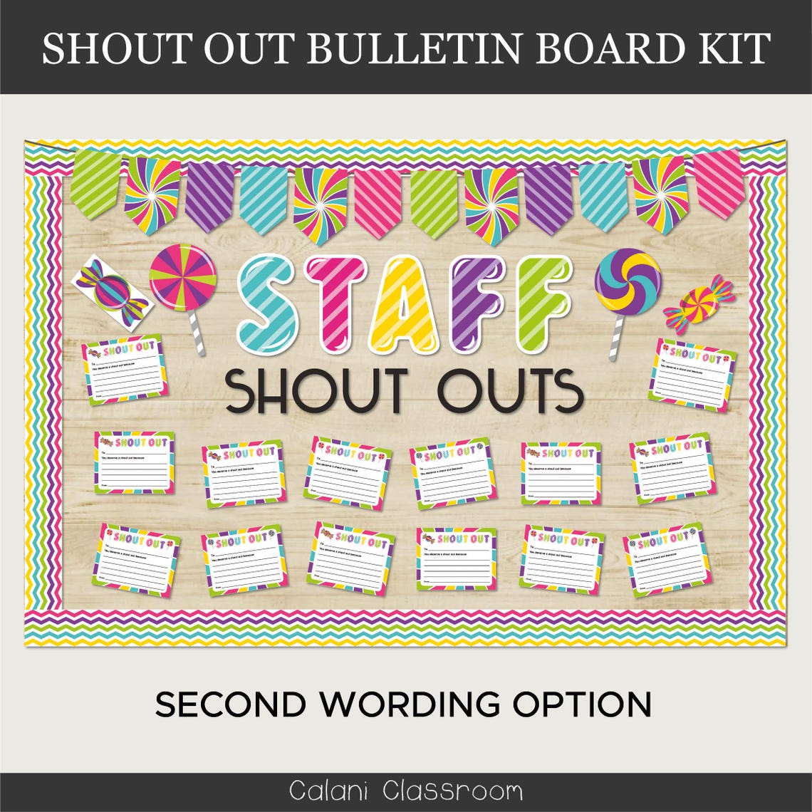 Staff Shout Out Bulletin Board, Staff Appreciation Bulletin Board ...