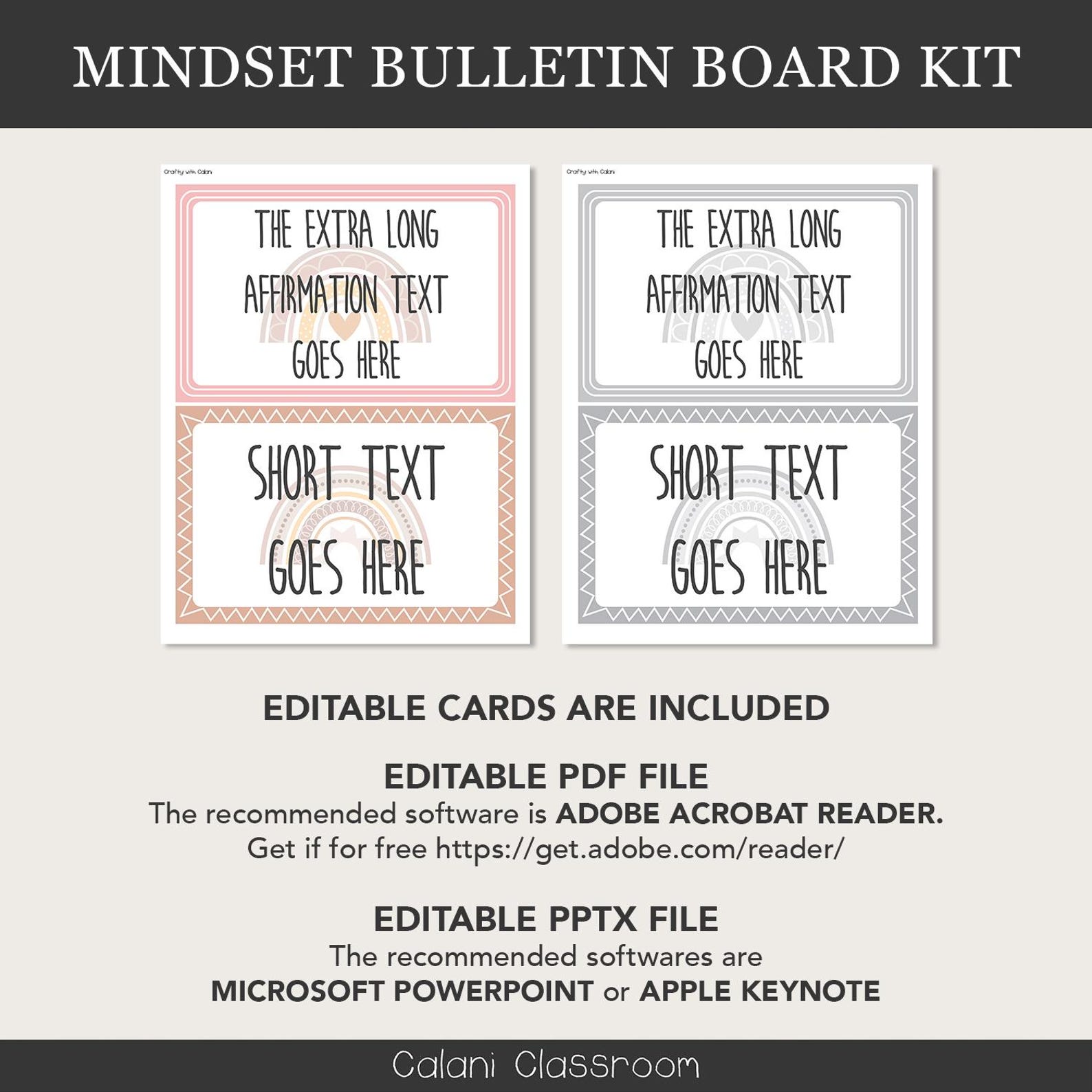 Growth Mindset Bulletin Board, Pastel Rainbow Classroom Display, Change ...