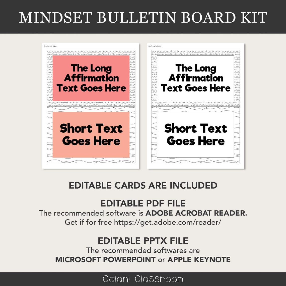 Growth Mindset Bulletin Board Kit, Pastel Classroom Display, Change ...