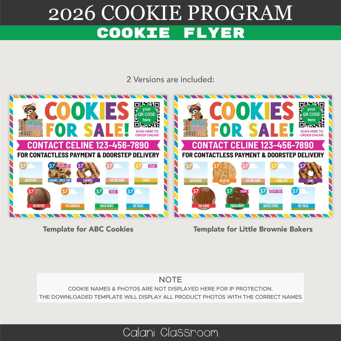 2026 Cookie Sales Flyer, DIY Editable Cookie Marketing Kit for Scout ...
