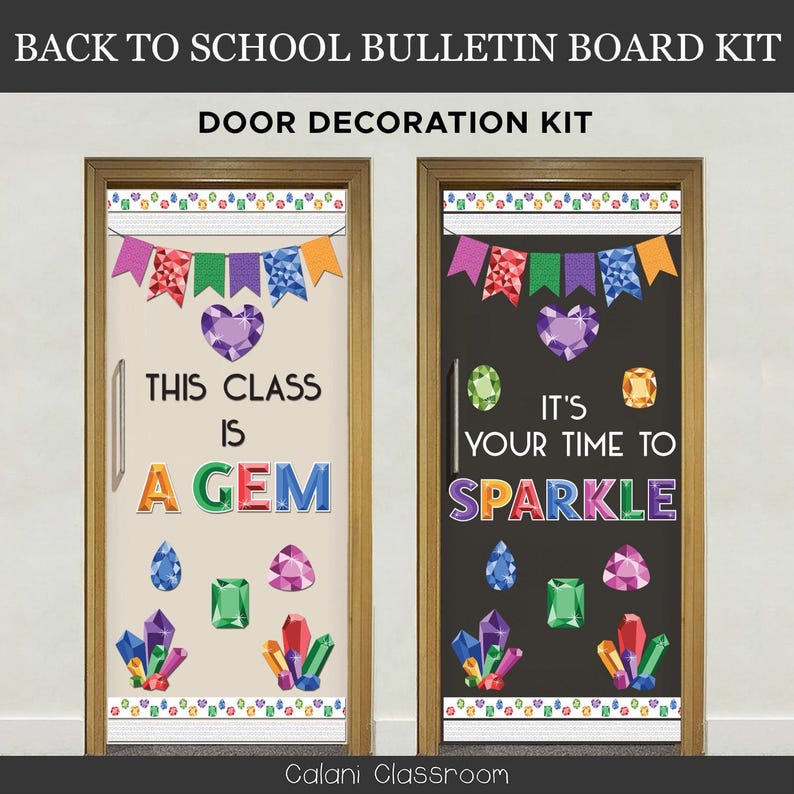 Gemstone Bulletin Board Kit, Gem Classroom Door Decor, Jewel Classroom ...
