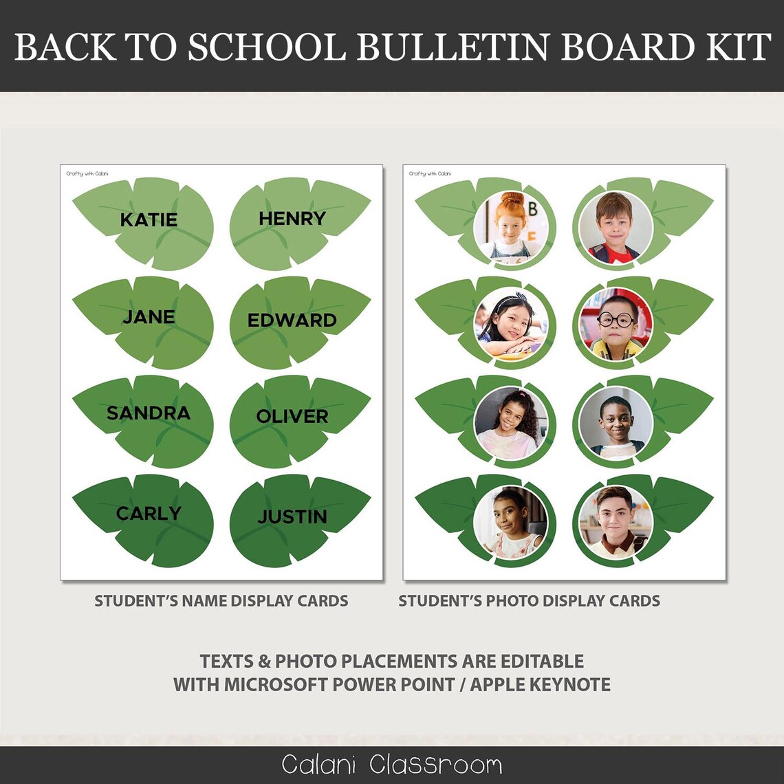 Back to School Bulletin Board Kit, Classroom Bulletin Board, Jungle ...