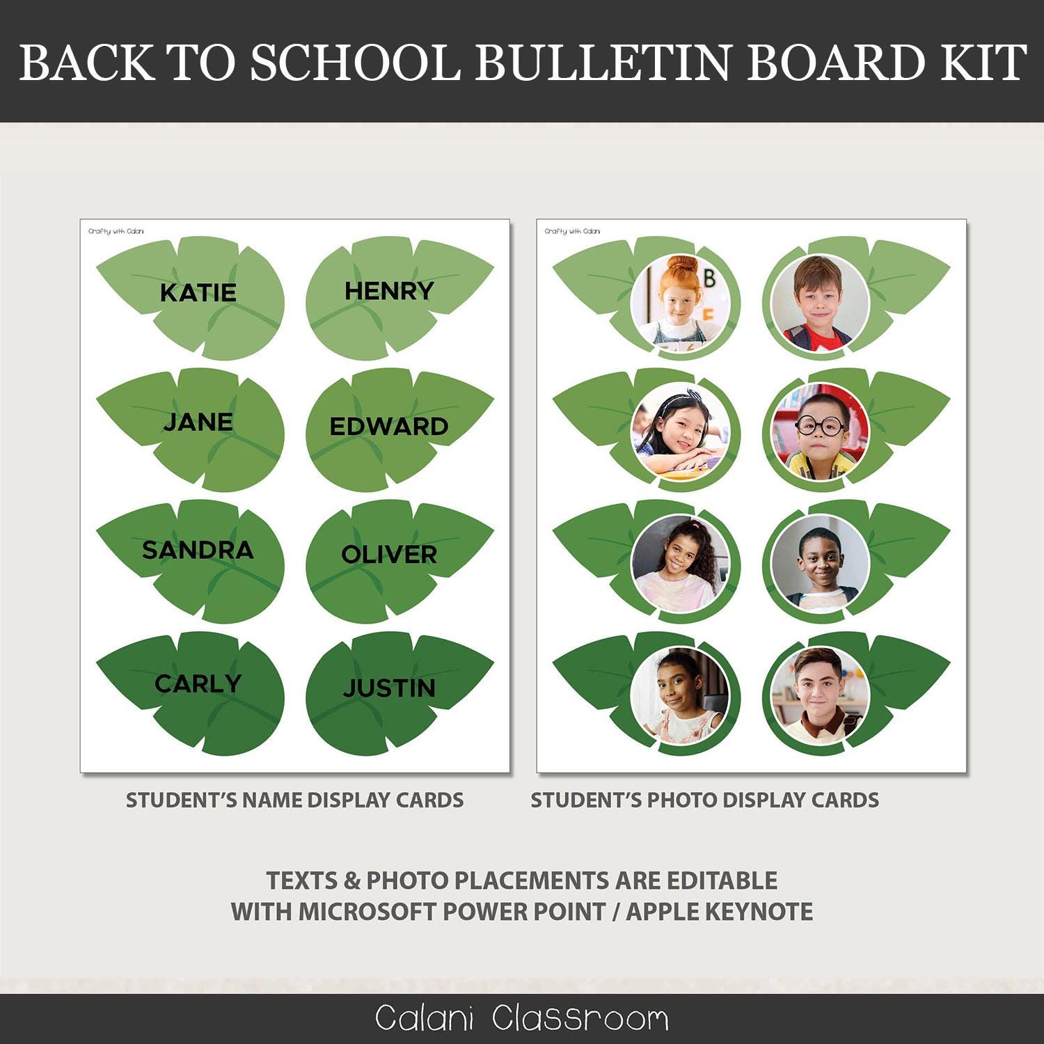 Back to School Bulletin Board Kit, Classroom Bulletin Board, Jungle ...