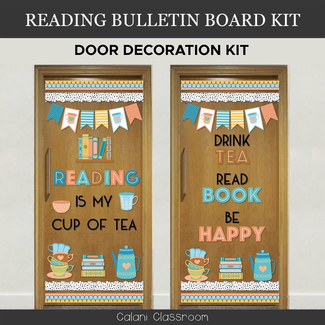 Reading Bulletin Board Kit, Classroom Bulletin Board, Spill the Tea ...