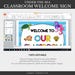 Classroom Welcome Sign, Ocean Classroom Door Sign, Welcome to Our ...