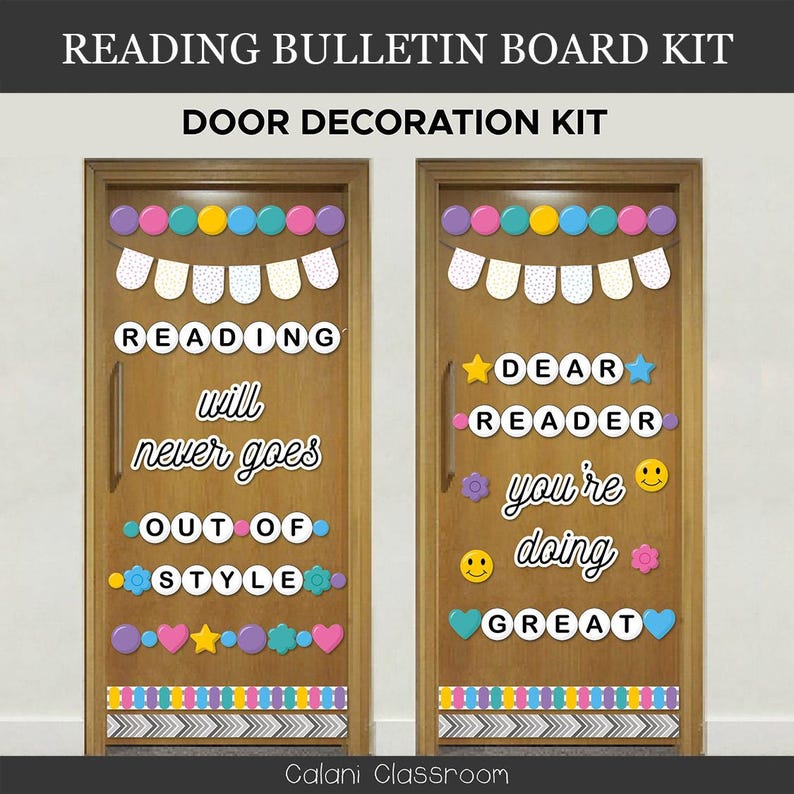 Reading Bulletin Board Kit, Reading Classroom Bulletin Board, Reading ...