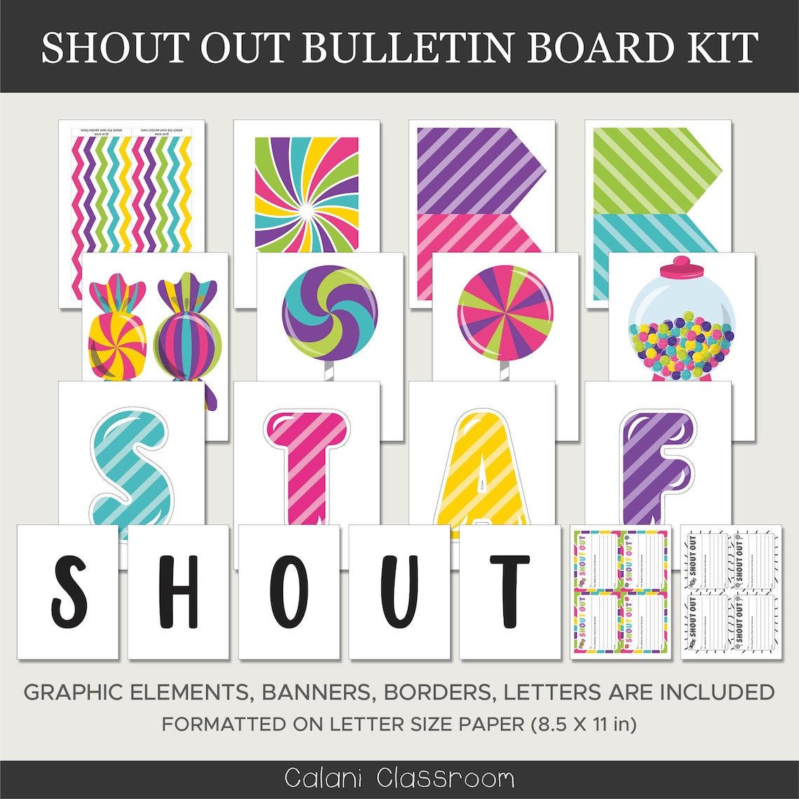 Staff Shout Out Bulletin Board, Staff Appreciation Bulletin Board ...