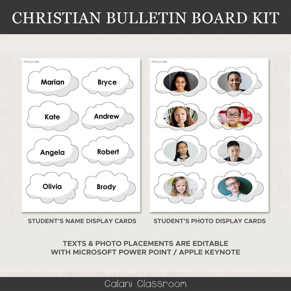 Christian Bulletin Board Kit, Soaring With Jesus Classroom Bulletin ...