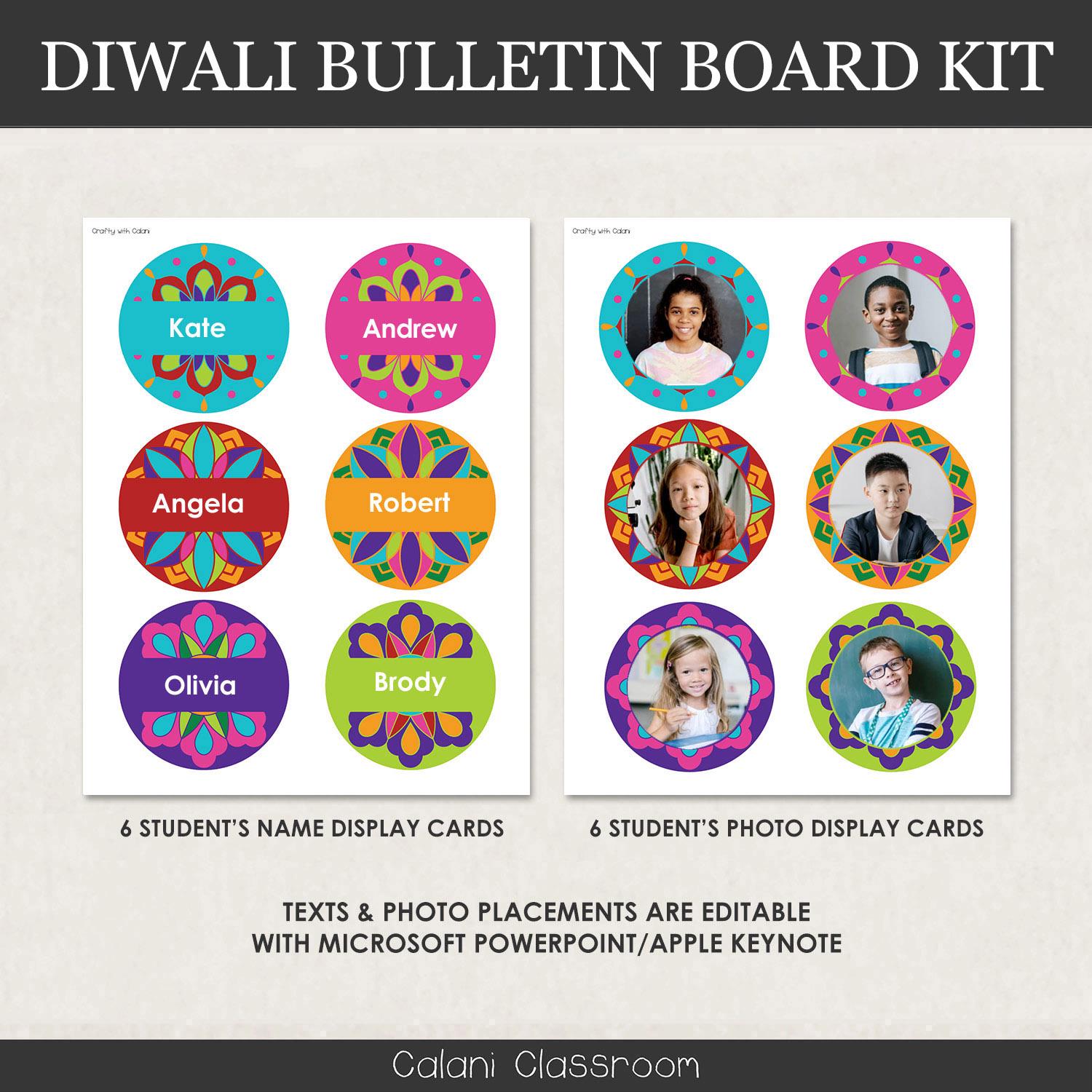 Diwali Bulletin Board Kit: Mandala Classroom Decor (digital Download ...