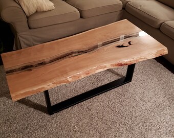 Elm Live Edge River Table - Etsy