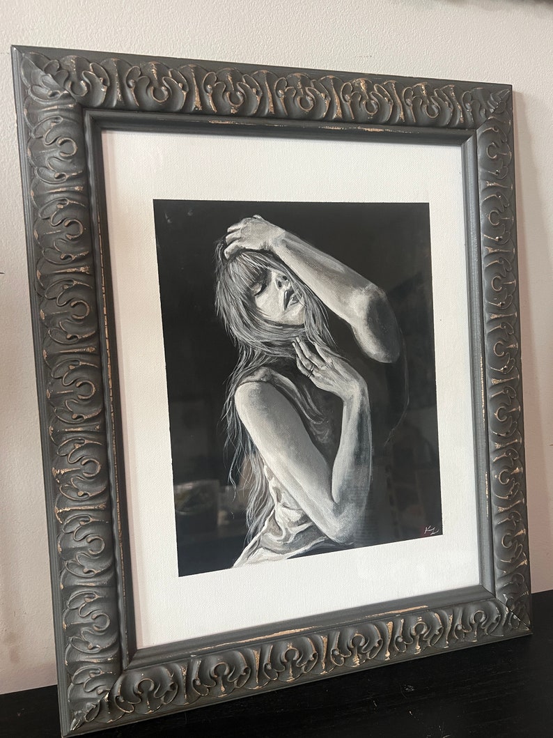 Taylor Swift Inspired TTPD Original Acrilyc Painting in Frame - Etsy