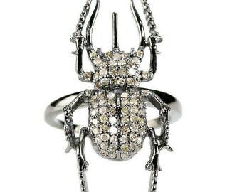 Bug Diamond Ring - Etsy