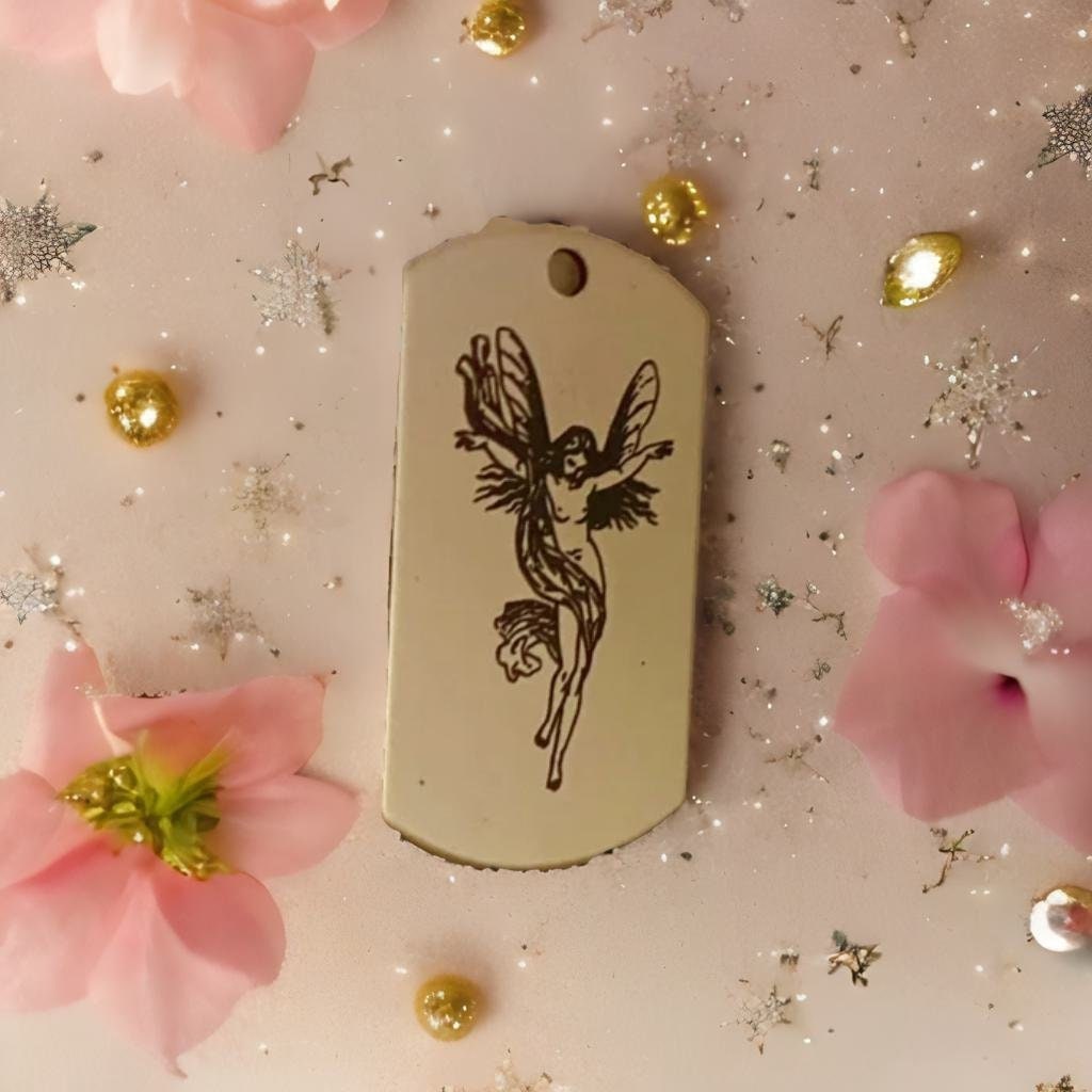 Laser Engraved Quality Stainless Steel/ Angel Pendant With Leather ...