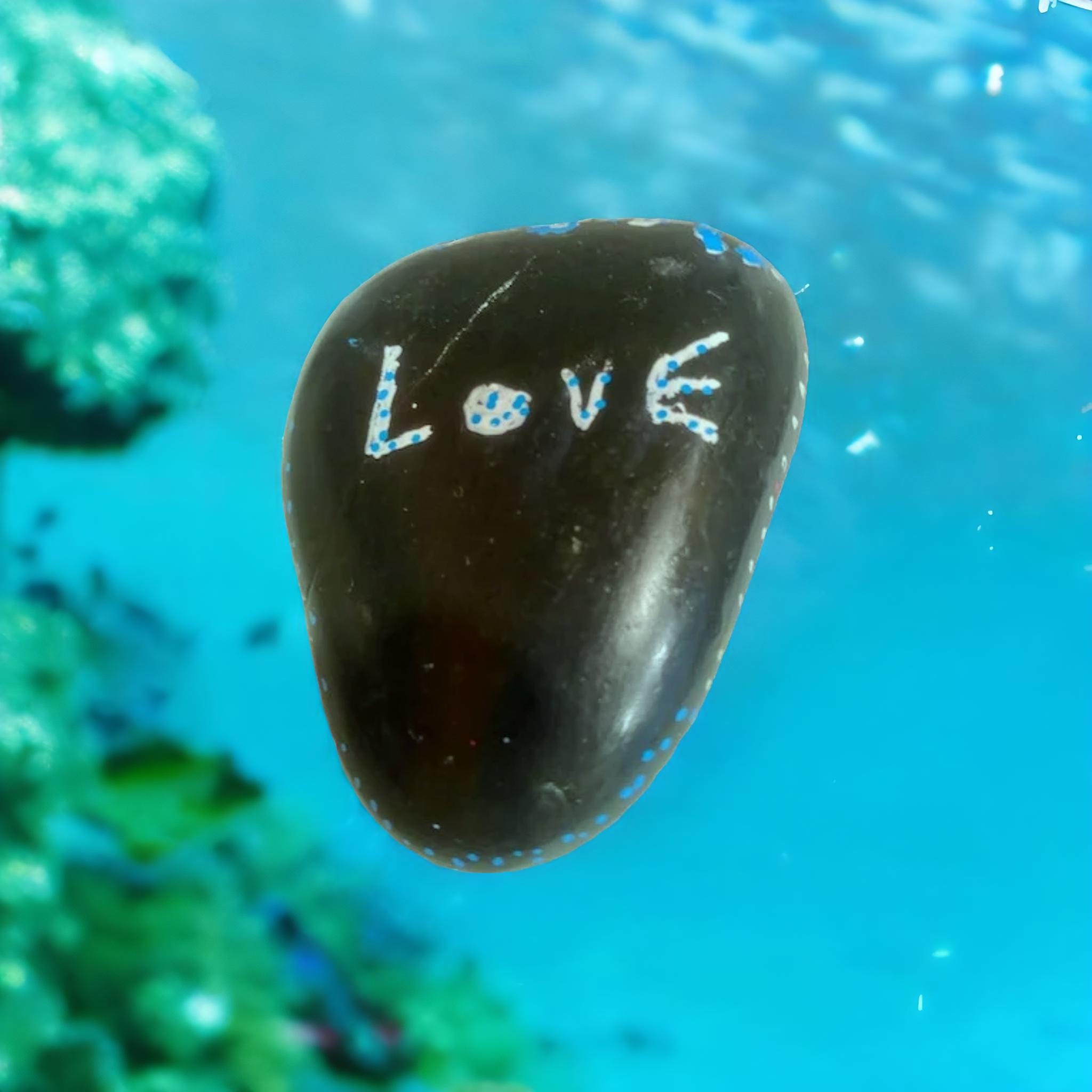 Dot Painted Design Pebble Stone/indigenous Art Design/aboriginal Style ...