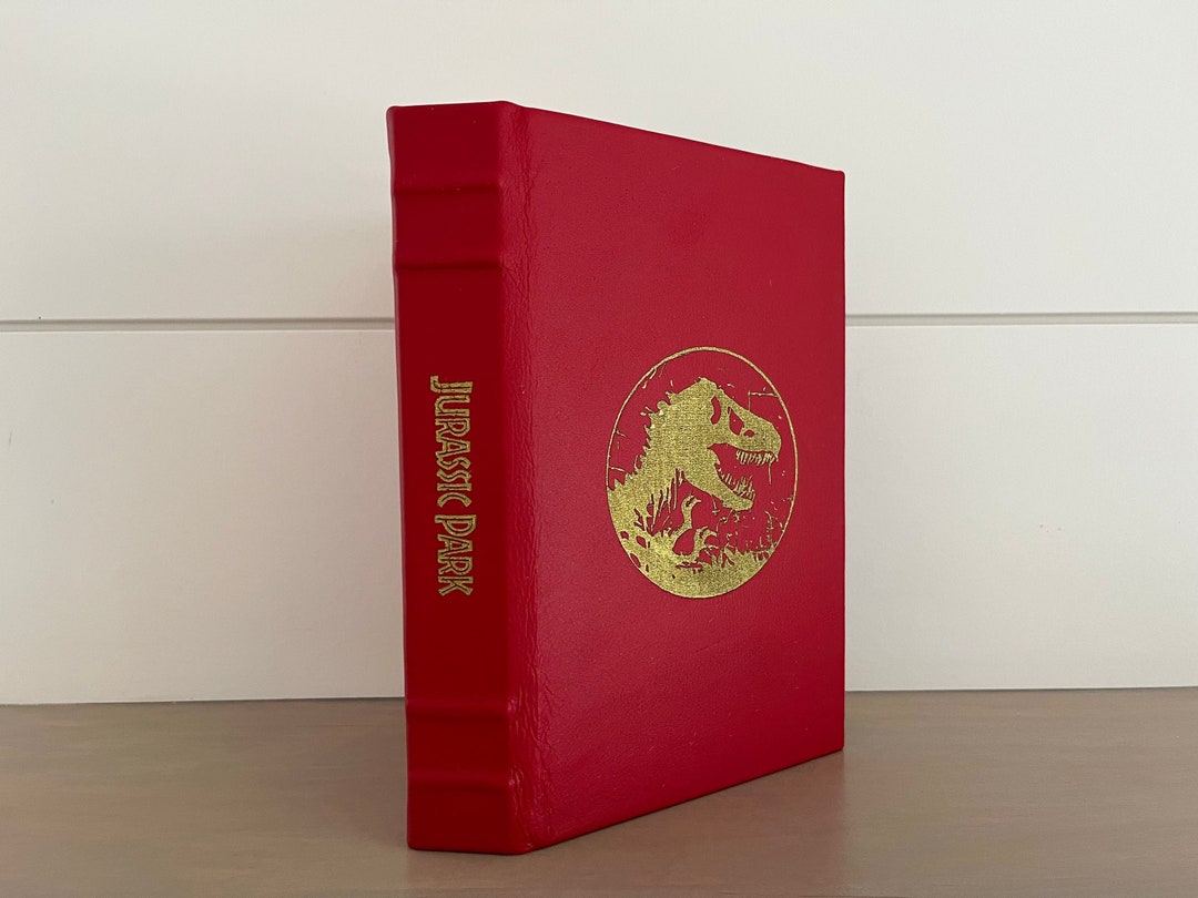 Jurassic Park - by Michael Crichton - Premium Leather Bound Book - Etsy