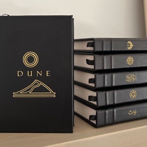 DUNE 6 Book Set Saga Leatherbound Premium Leather Bound Book - Etsy ...