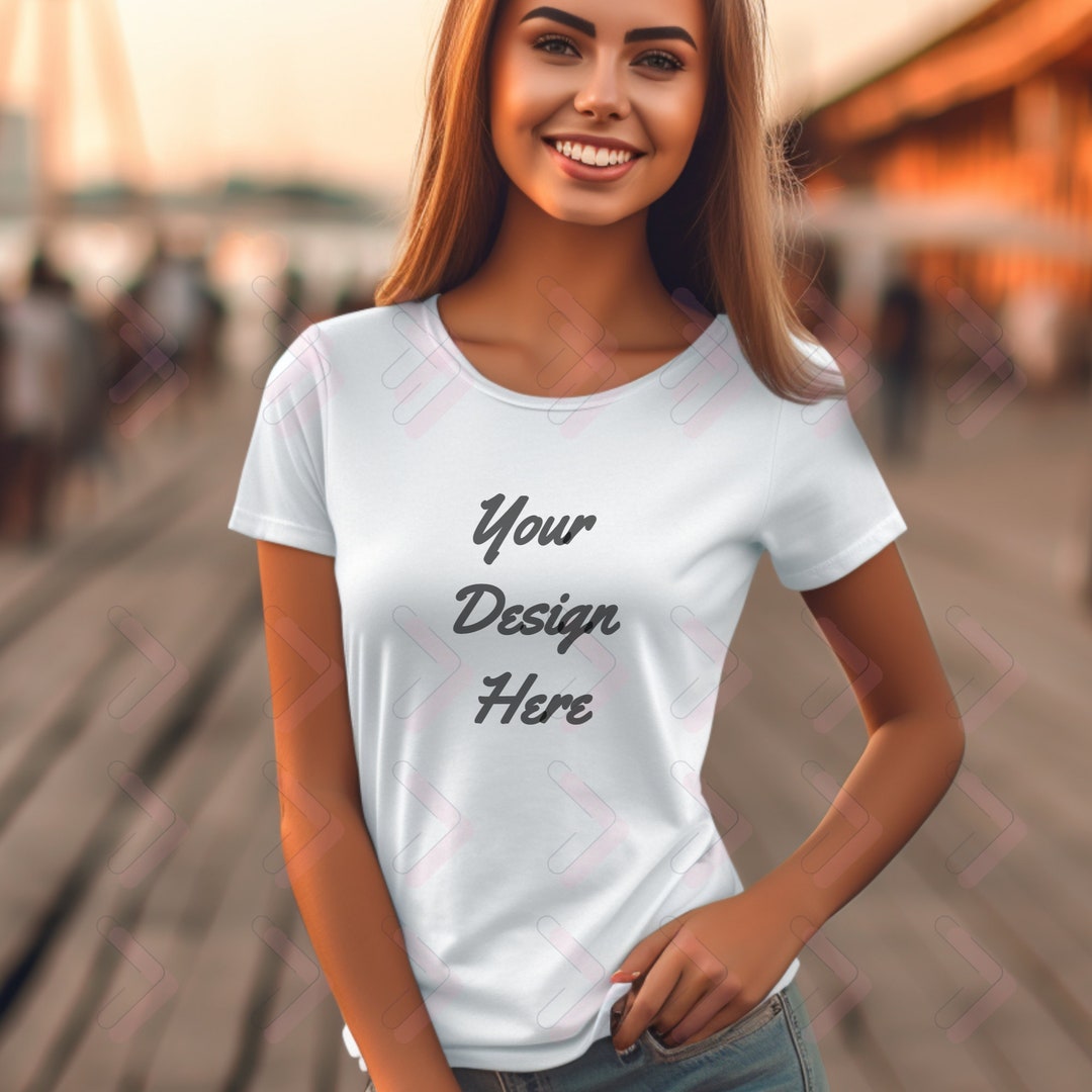 Haven Summer T Shirt Mockup White Unisex T Shirt Mockup - Etsy