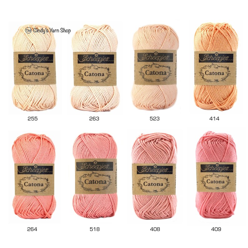 Scheepjes Catona 50g 1a Cindy's Yarn Shop - Etsy España
