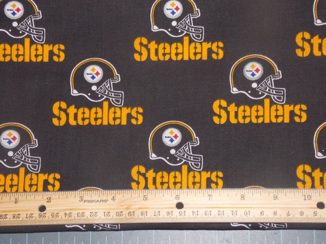 Pittsburgh Steelers Cotton Fabric - by the FQ or Half Yard - Steelers ...