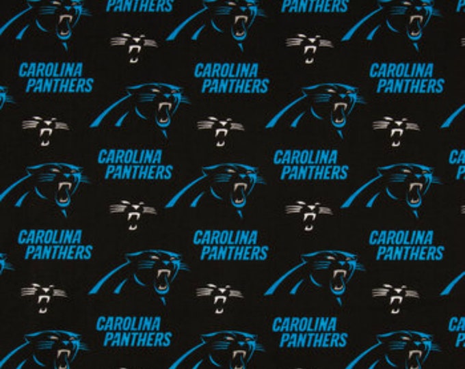 Carolina Panthers Cotton Fabric NFL Cotton Fabric Panthers Football ...