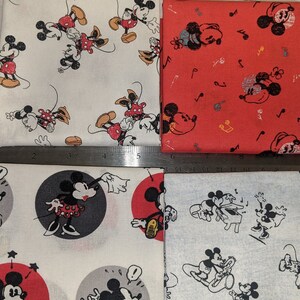 Disney Mickey and Minnie Mouse Fat Quarter Bundle Minnie and Mickey ...