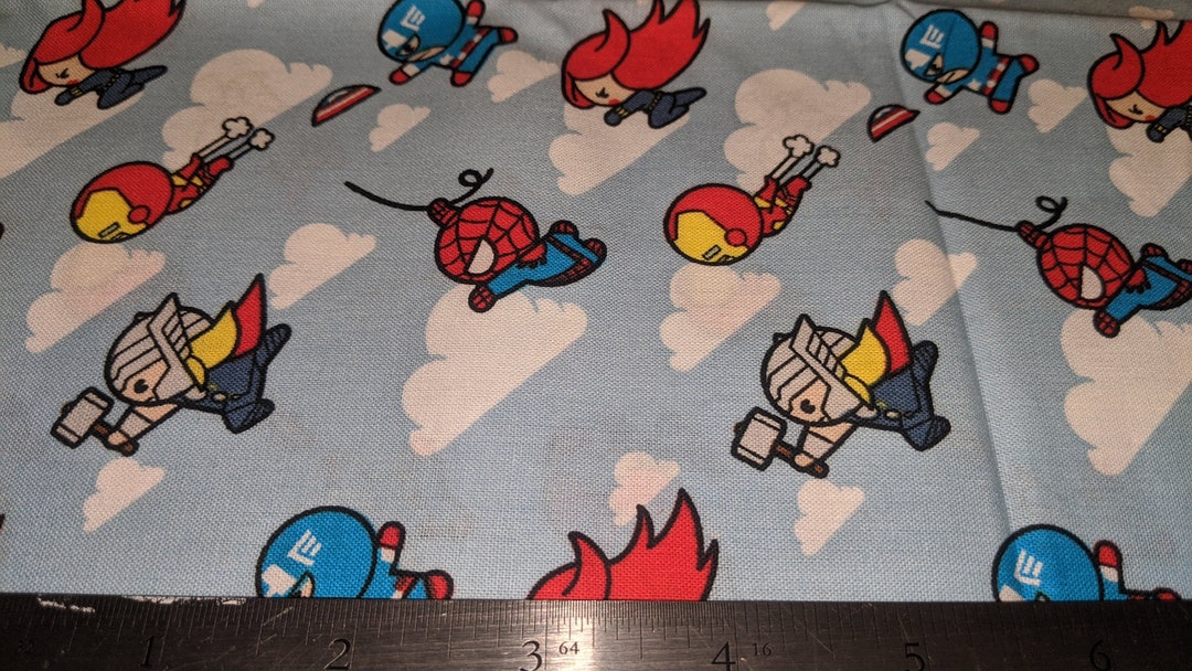 Marvel Advengers Super Heroes Cotton Fabric Avengers - Etsy