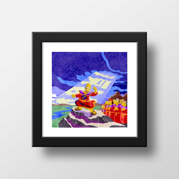 Simpsons Art Etsy