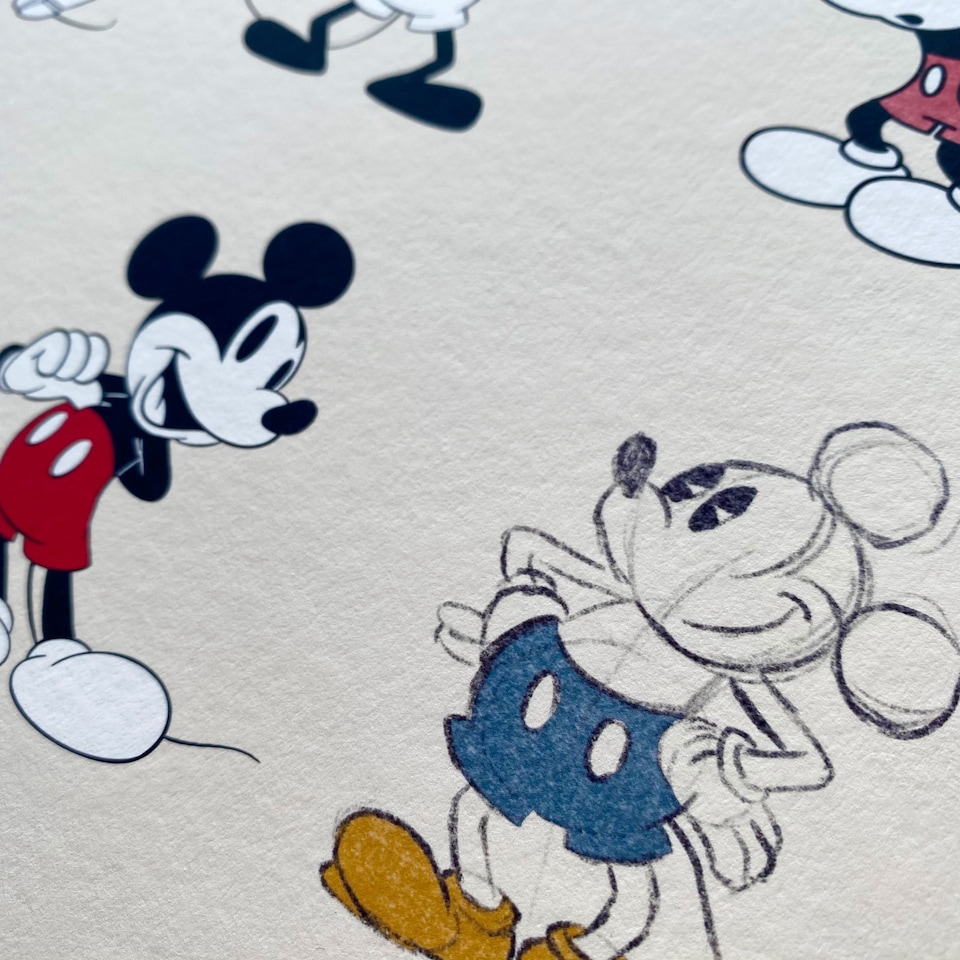 Evolution of Mickey Mouse illustration Print, Mickey Mouse Cartoon ...