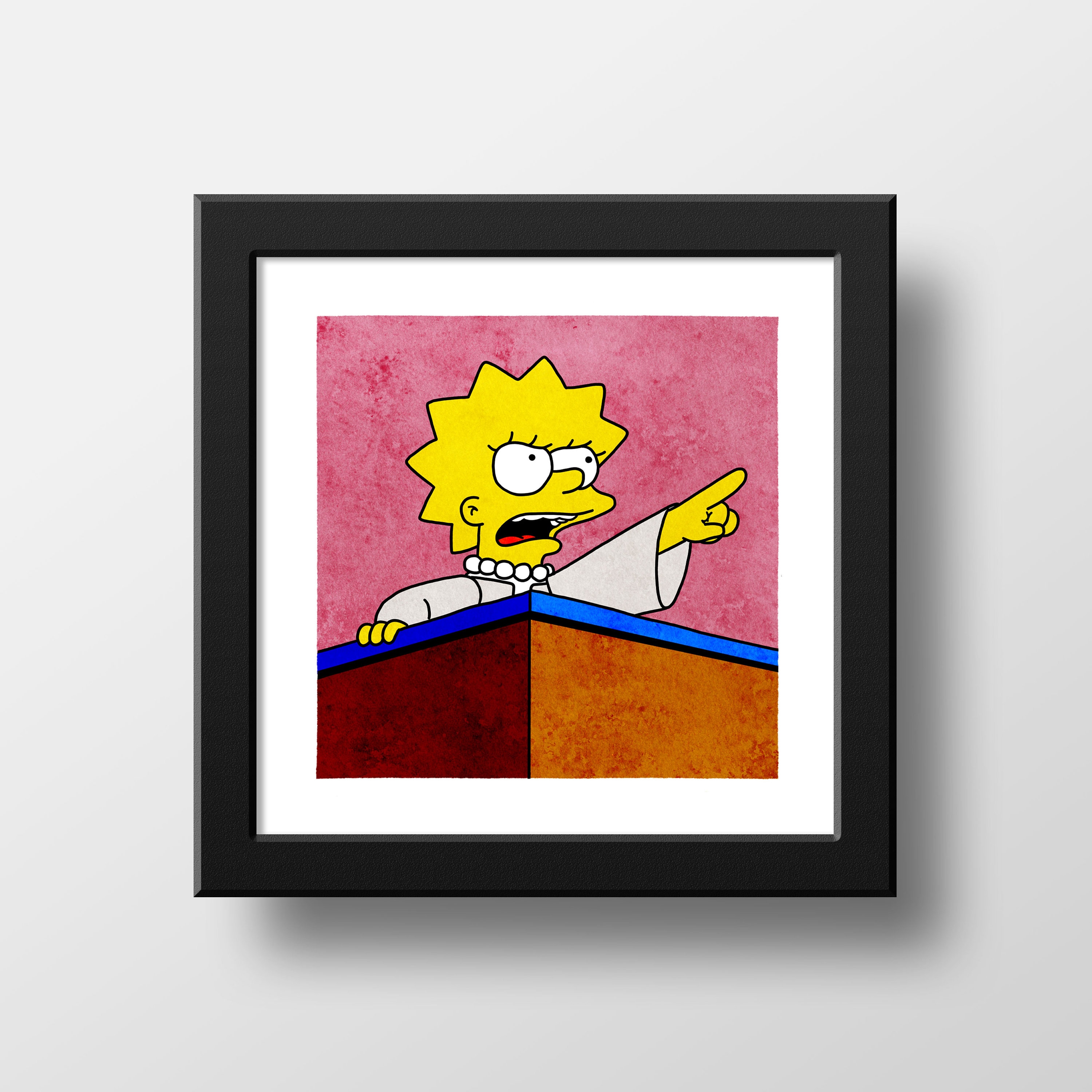 The Whole Damn System is Wrong the Simpsons Watercolour - Etsy