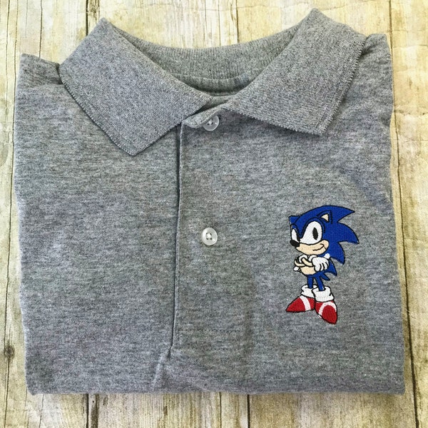 Sonic the Hedgehog Polo Shirt - Etsy