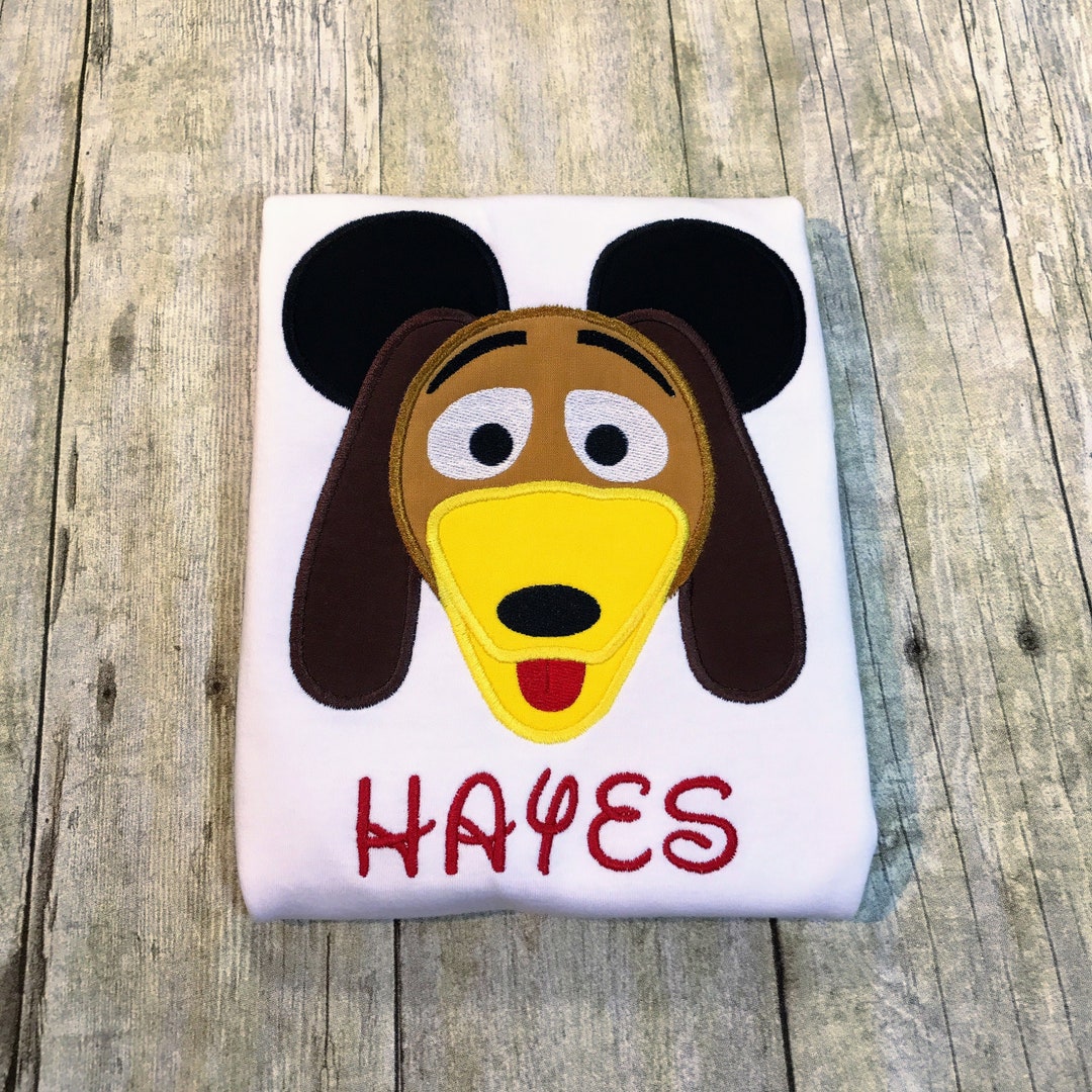 Slinky Dog Personalized Mouse Ears Embroidered Shirt - Etsy