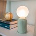 Green Adeera | Dimmable Small Light Green Table Lamp With a Glass Light ...