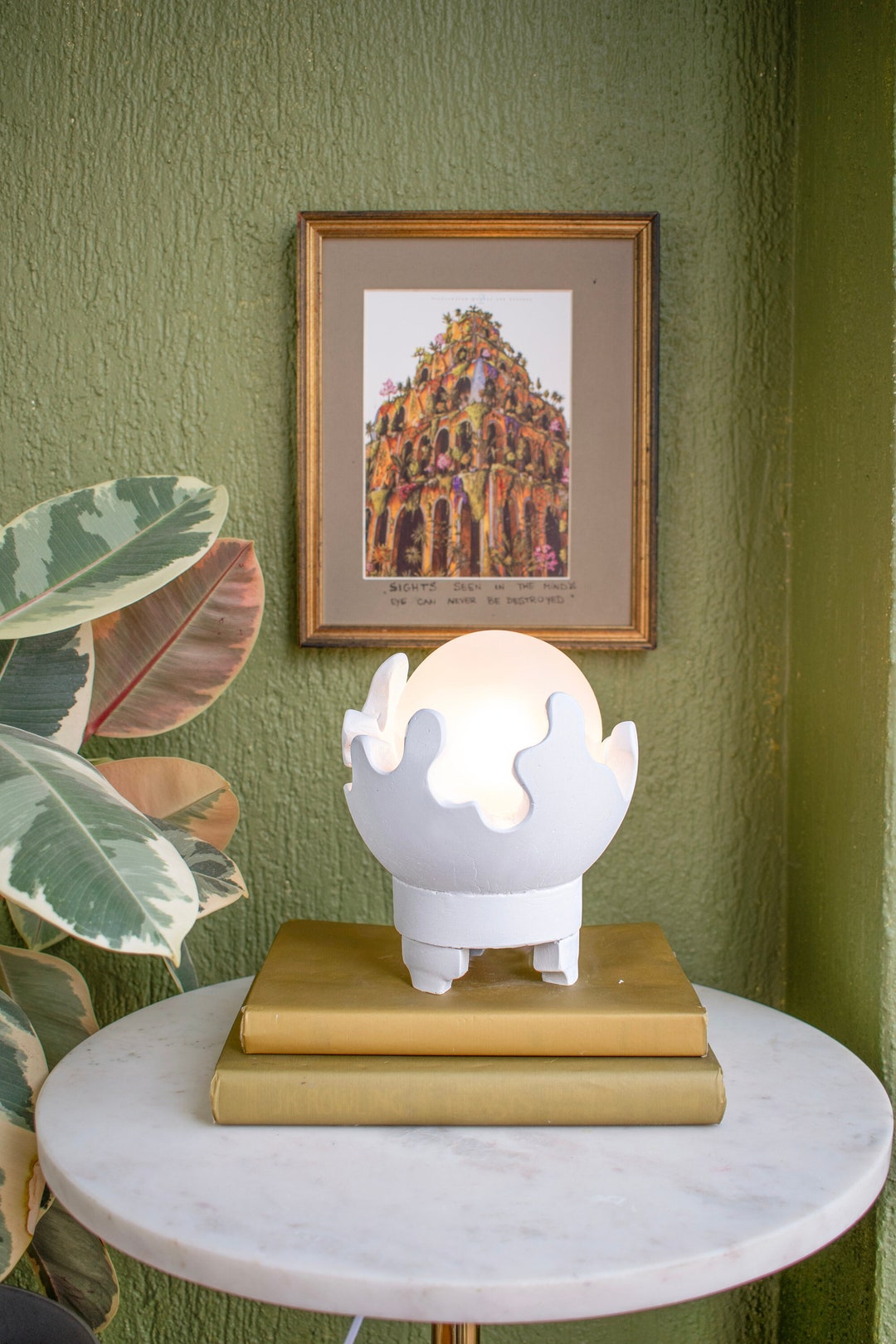 White Cora | Modern Standing Shell Lamp With a Unique Quirky Base and a ...