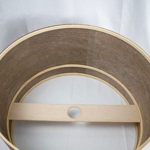 American Walnut Lampshade for Floor Lamp or Table Lamp, Brown Wooden ...