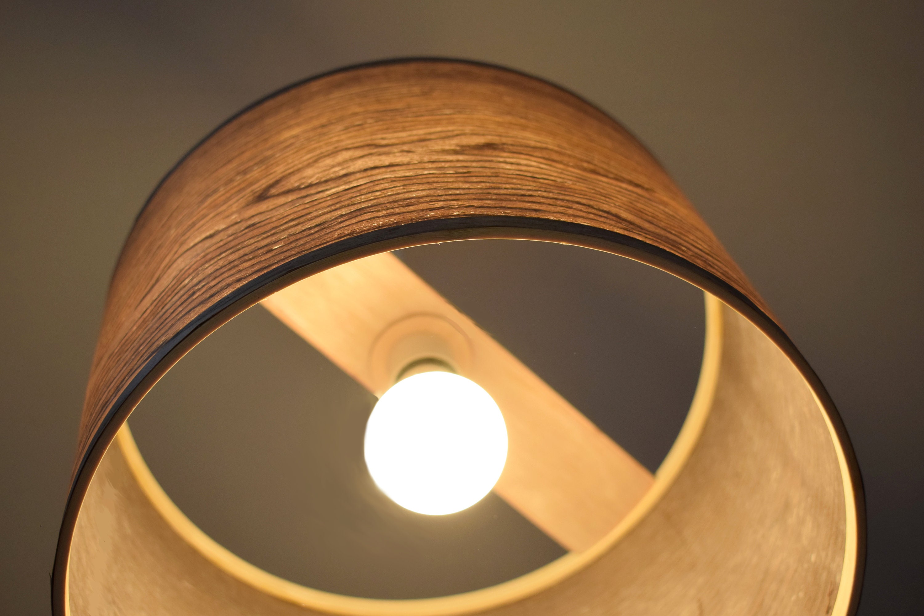 Extra Large 40 Cm Walnut Pendant Lampshade Wooden Ceiling - Etsy UK