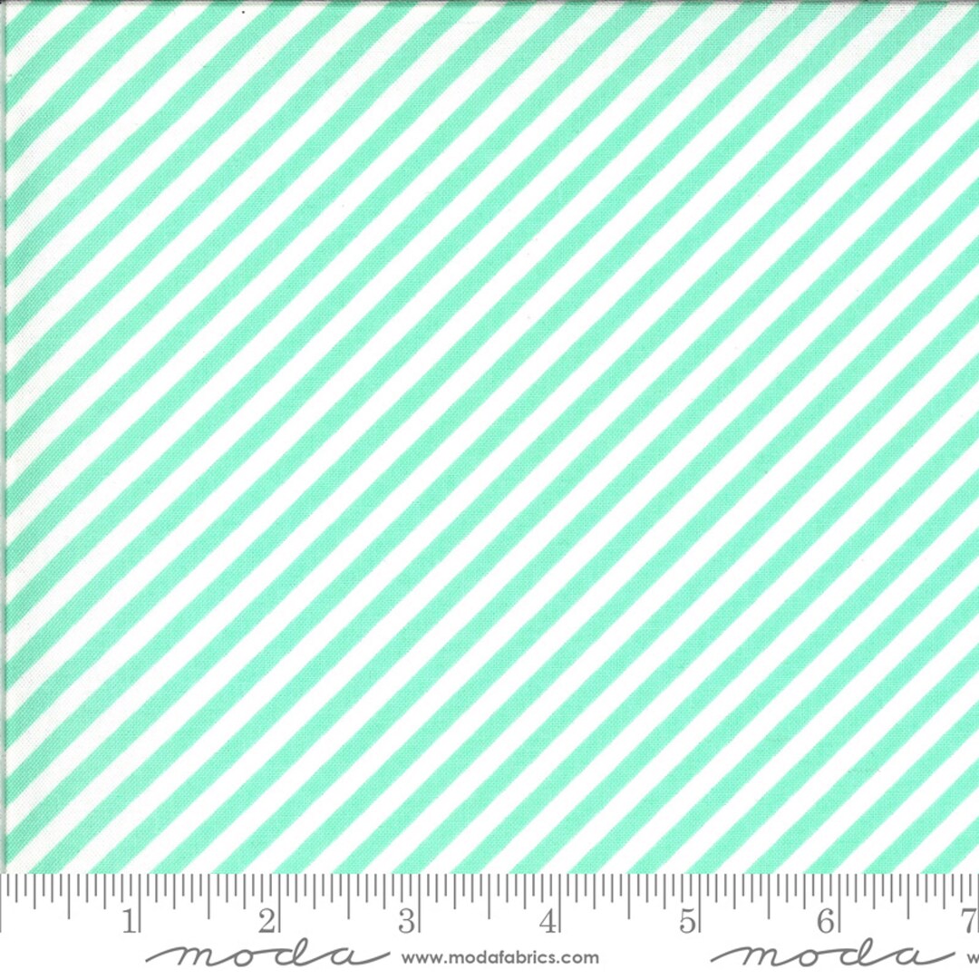 Stripes Diagonal Aqua SHINE ON by Bonnie and Camille Moda Quilting ...