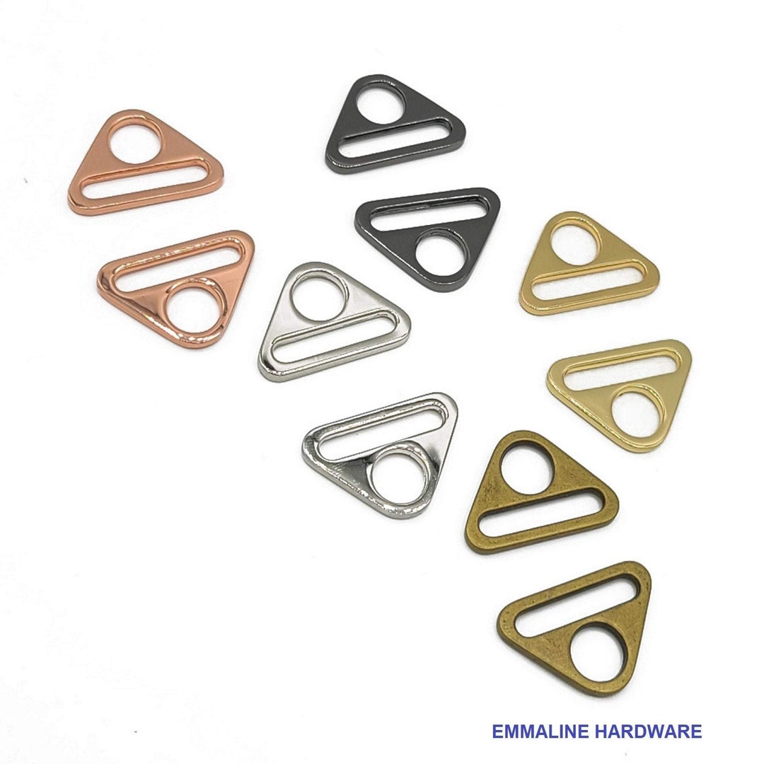 BAG HARDWARE by Emmaline 1 Triangle Rings in Multiple Color Choices 1 ...