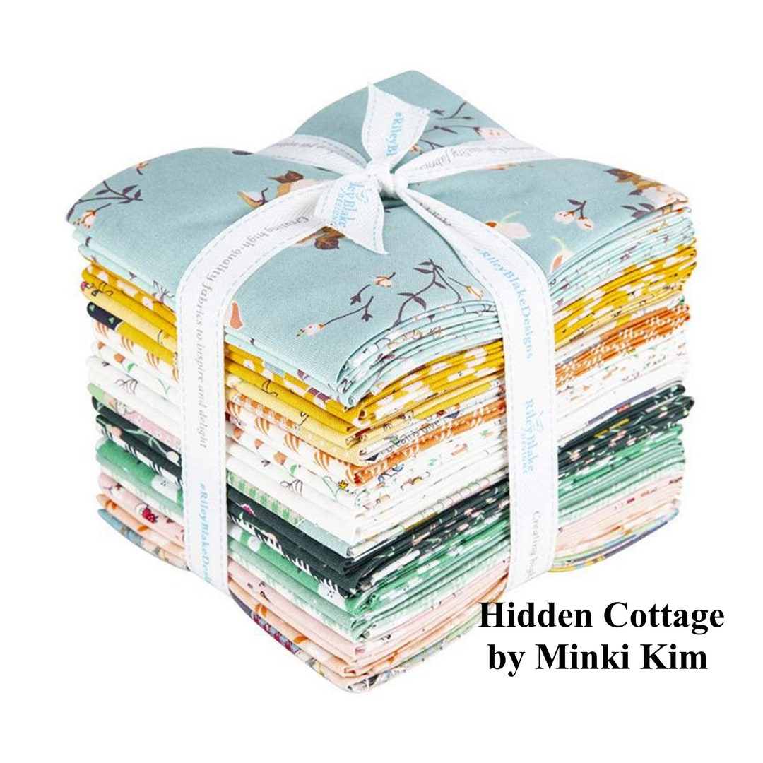 HIDDEN COTTAGE - Fat Quarter Bundle of 24 Fabrics - by Minki Kim ...
