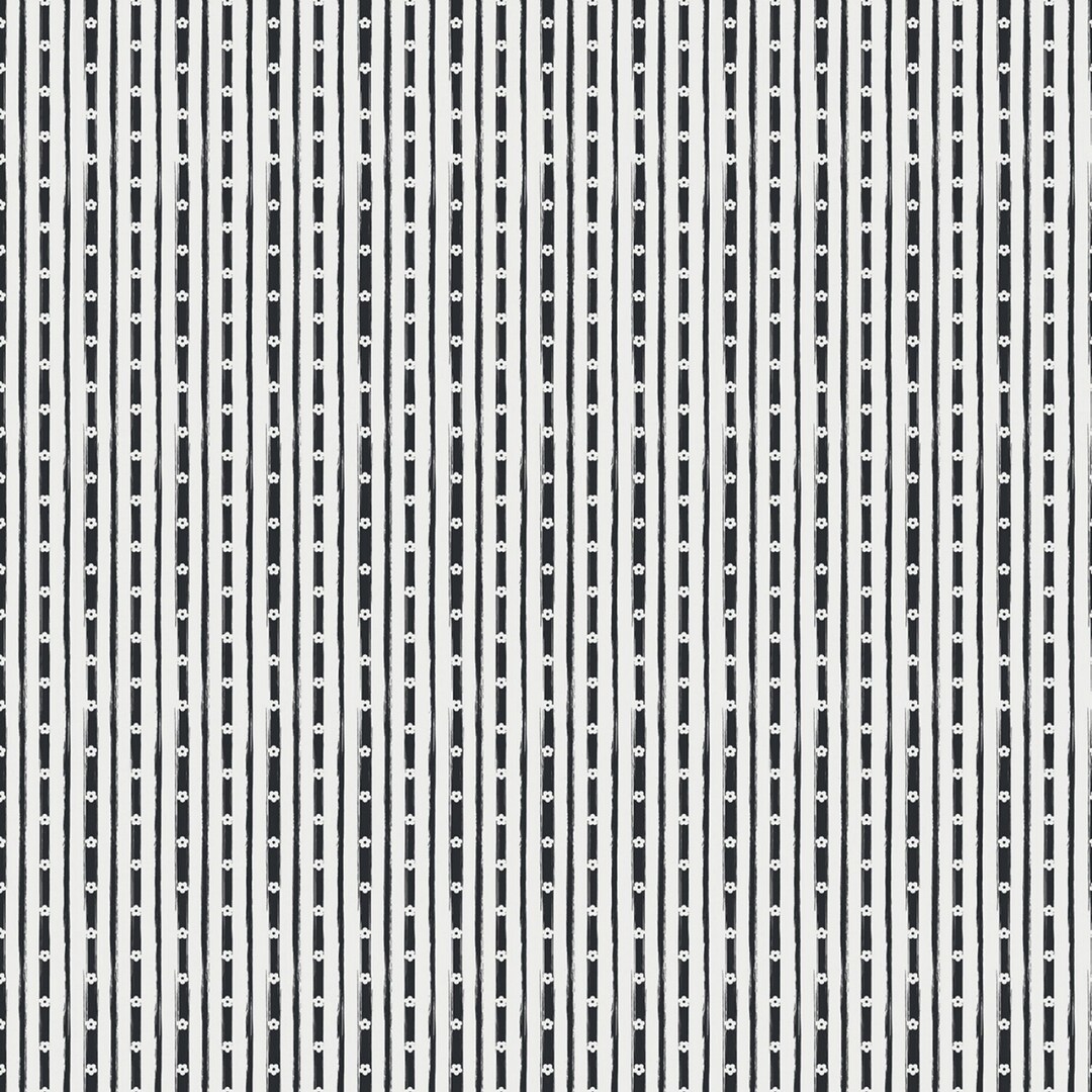ABBIES GARDEN Stripes Black Sue Daley Designs With Gabrielle Neil Riley ...