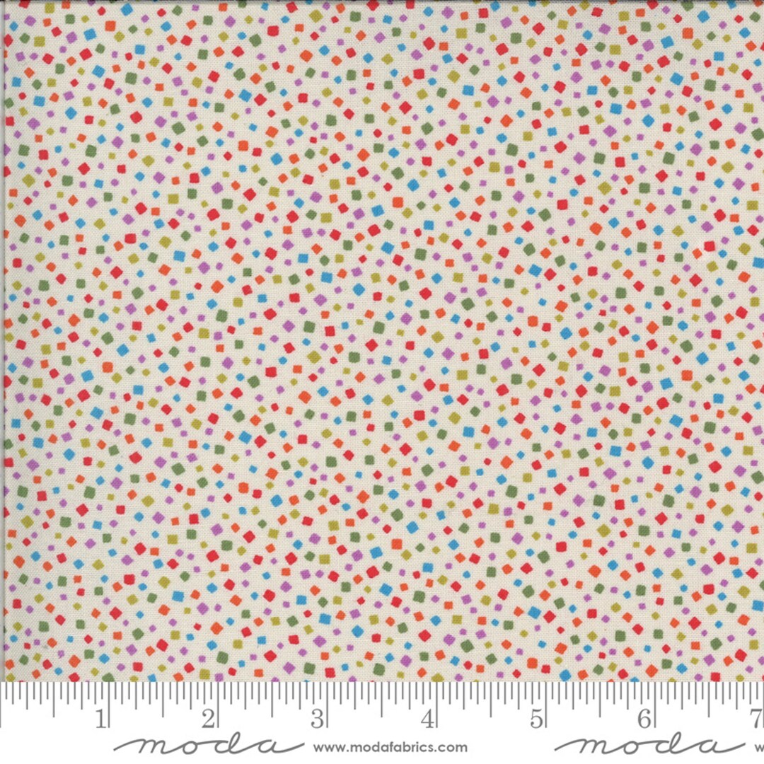 LULU - Confetti - Natural Color Fabric - 100% Cotton - by Chez Moi ...