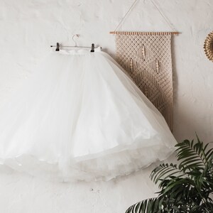 Wedding Tulle Skirt Bridal Tulle Skirt White Tulle Skirt - Etsy