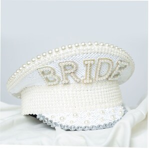 Cowgirl Hat Bride, White Bride Hat, Cowboy Hat With Veil, Bride Hat ...