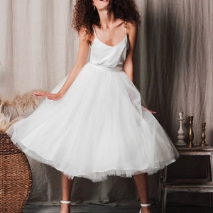 Wedding Tulle Skirt Bridal Tulle Skirt White Tulle Skirt - Etsy