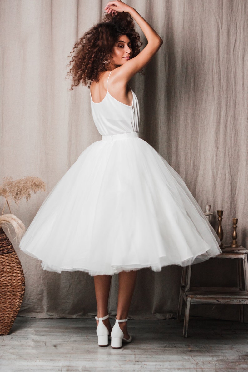 Wedding Tulle Skirt Bridal Tulle Skirt White Tulle Skirt - Etsy