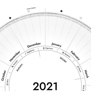 Digital Circular Calendar - Etsy